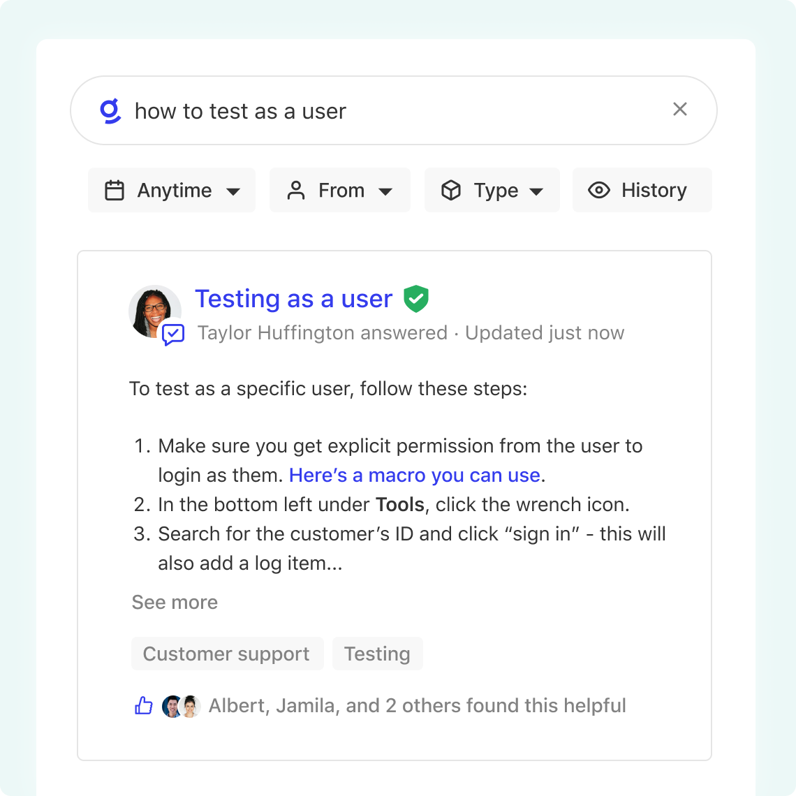 Knowledge Management Software - Features | Glean